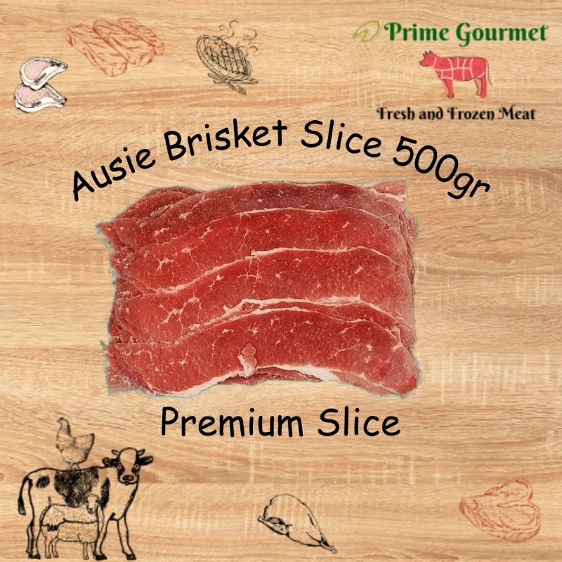 Jual Ausie Brisket Slice Premium 500gram / Beef Slice Tipis | Shopee ...