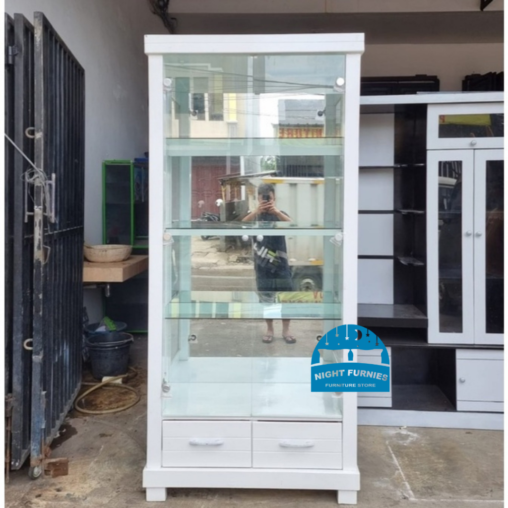 Jual Bufet Pajangan Kaca 2 Pintu / Lemari Pajangan Kaca / Lemari ...