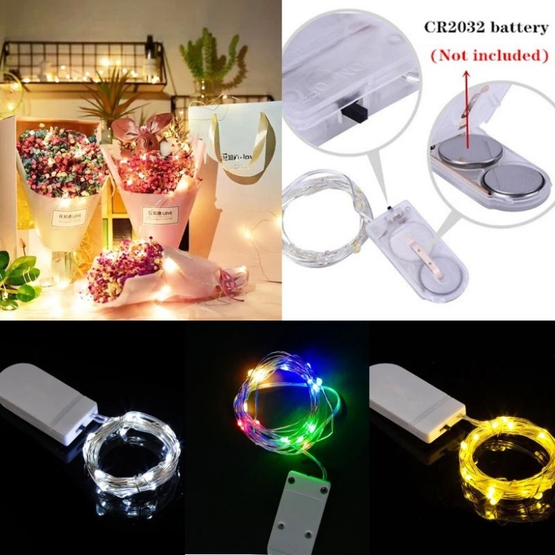 Jual Lampu led micro tumblr mini string fairy lamp dekor natal bunga ...