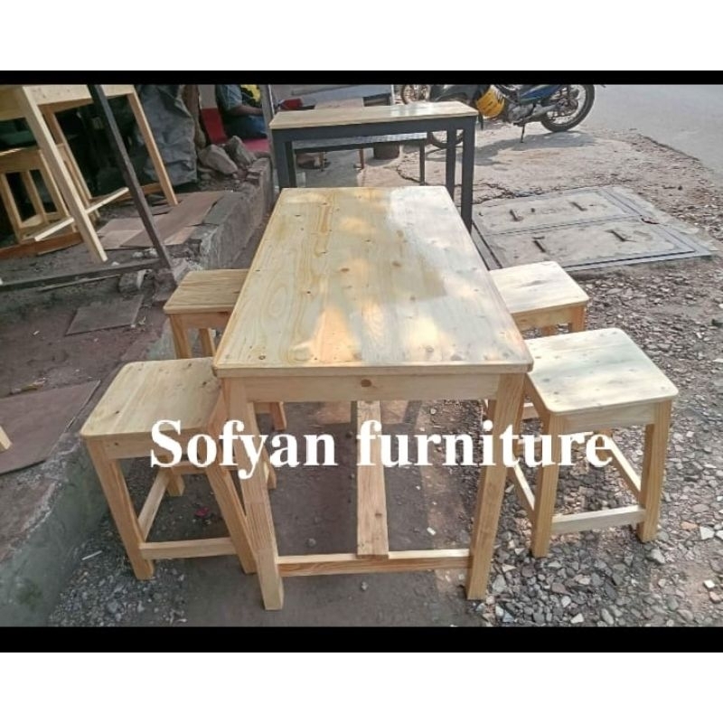 Jual meja makan minimalis / meja tamu / meja cafe / meja resto/ meja serbaguna | Shopee Indonesia