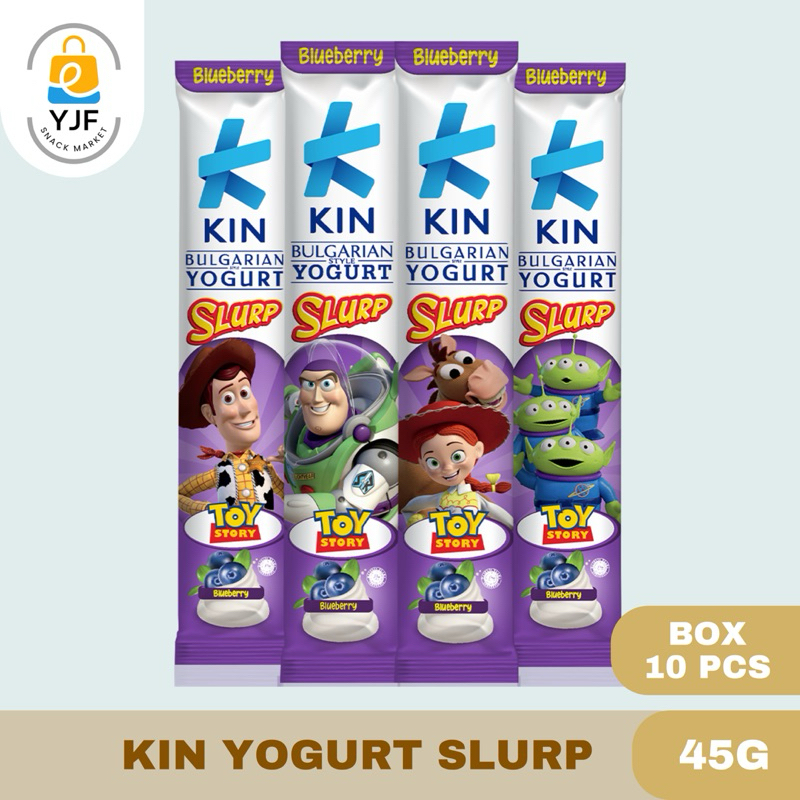 Jual Kin Bulgarian Yoghurt Slurp BOX / Yoghurt Slurp Kin 45g X 10PCS | Shopee Indonesia