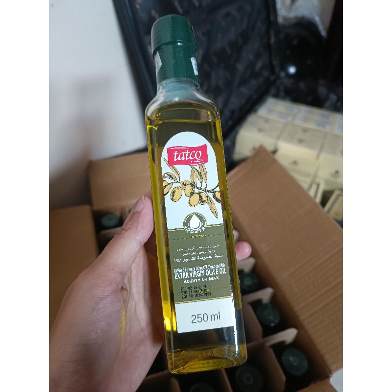 Jual Minyak zaitun tatco original botol kaca 250 ml/ extra virgin olive ...