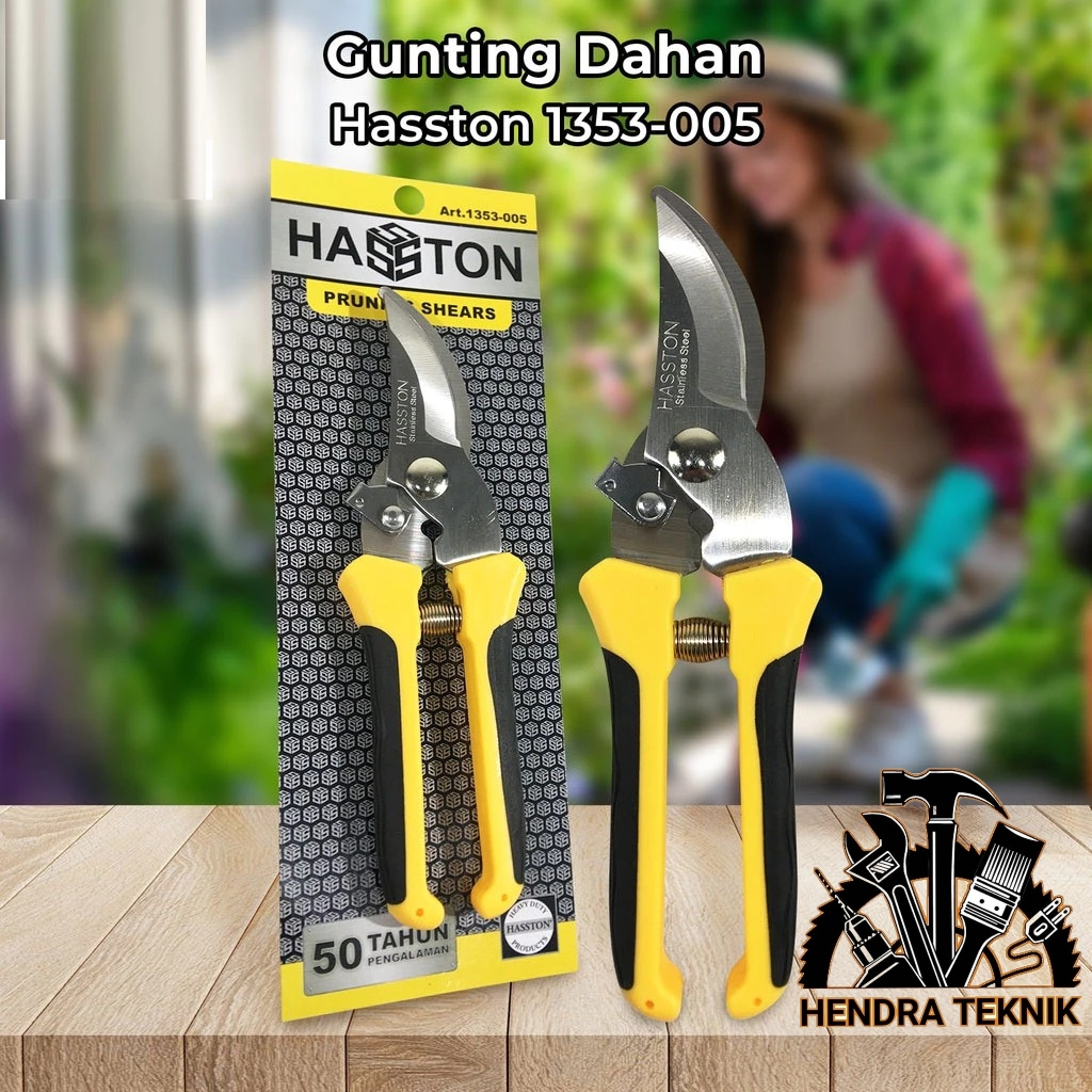 Jual ORIGINAL HASSTON 1353-005 GUNTING DAHAN KEMBANG HD 7" PRUNING ...