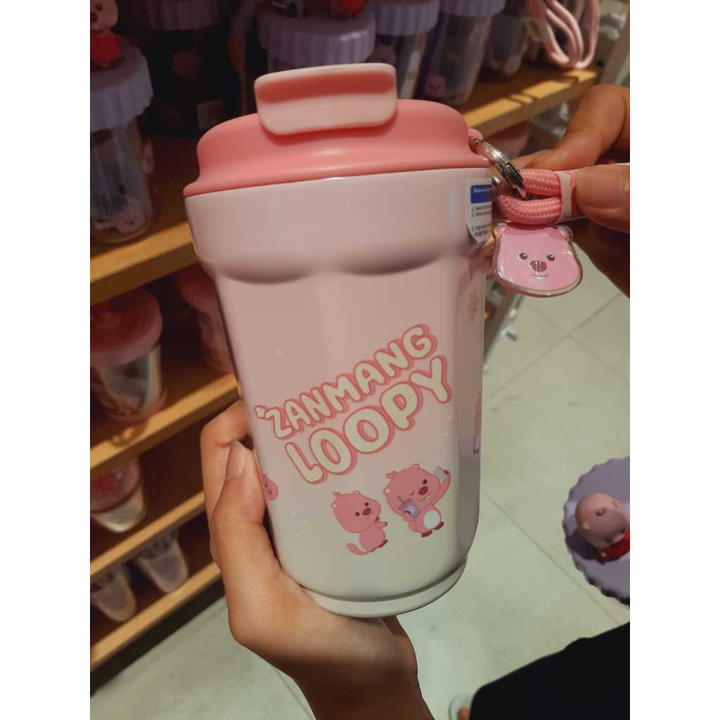 Jual Miniso X Zanmang Loopy Collection Tumbler With Strap 360ml ...