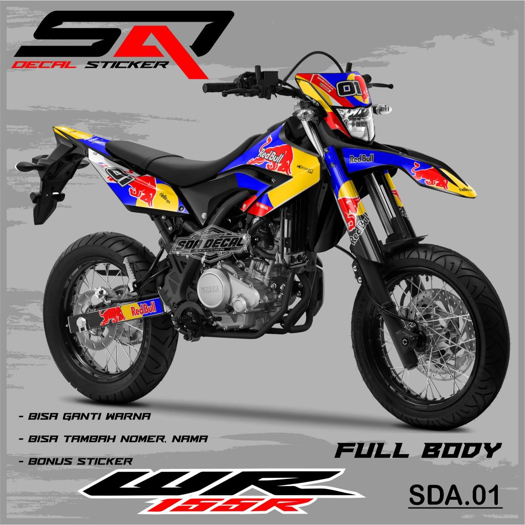 Jual Decal Sticker Full Body WR 155 - Stiker Striping Standar WR 155 ...