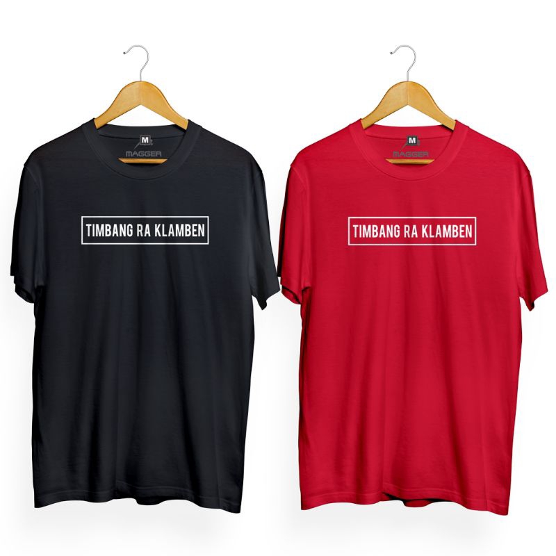Jual MAGGER ID Kaos Timbang Ra Klamben | Premium Cotton Combed 24s | Shopee Indonesia