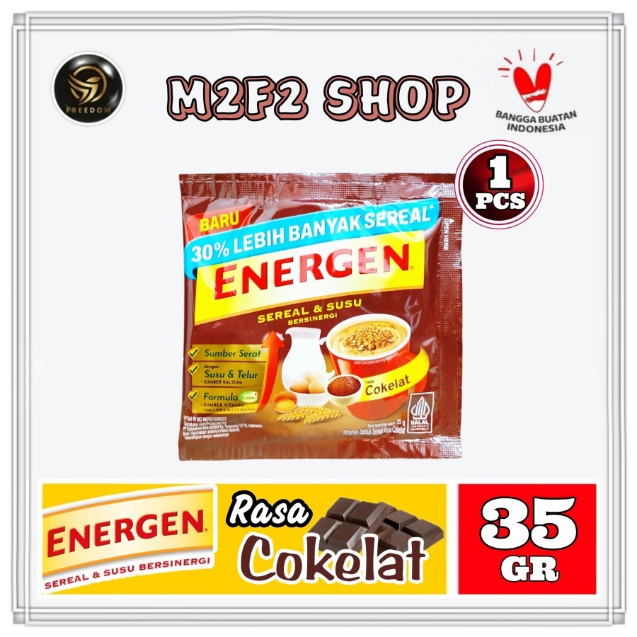 Jual Energen Sereal dan Susu Bersinergi Rasa Cokelat Sachet - 35 gr ...