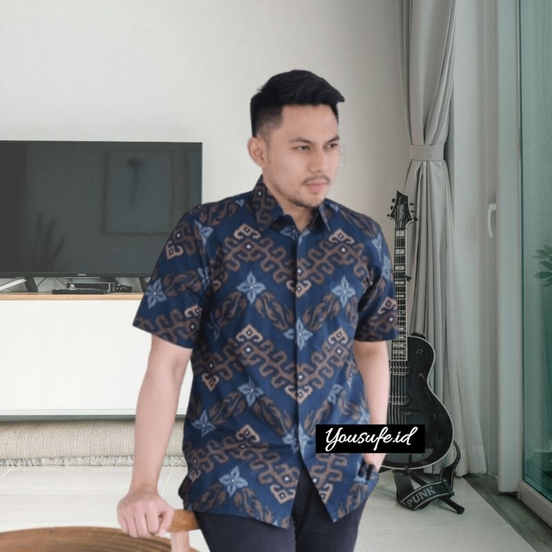 Jual Batik Pria Lengan Pendek Motif Bagus Seragam Pernikahan Hajatan ...