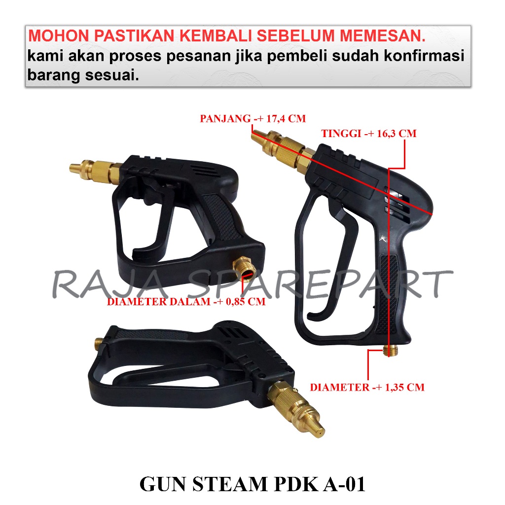 Jual GSP GUN STEAM JET CLEANER / SPRAY GUN JET CLEANER / GUN STEAM PDK ...