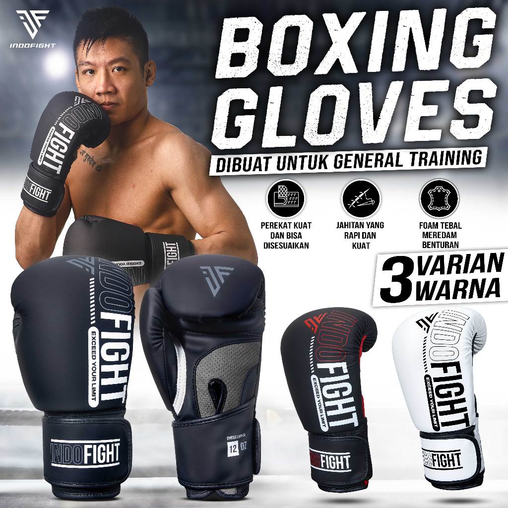 Jual Sarung Tinju Indofight BGT2, Boxing Gloves, Sarung Tangan Boxing ...