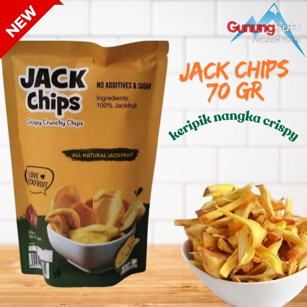 Jual JACK CHIPS KERIPIK NANGKA CRISPY (CRISPY CRUNCHY CHIPS) 70GRAM ...