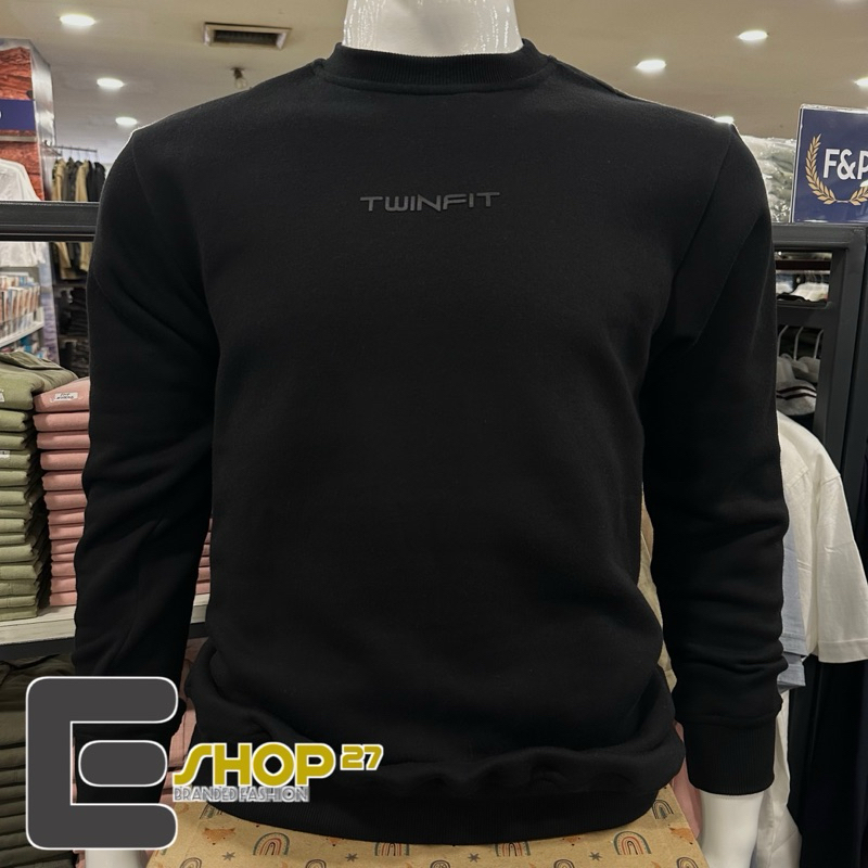 Jual sweater pria brand TWINFIT - MTF AAC 001 Hitam | Shopee Indonesia