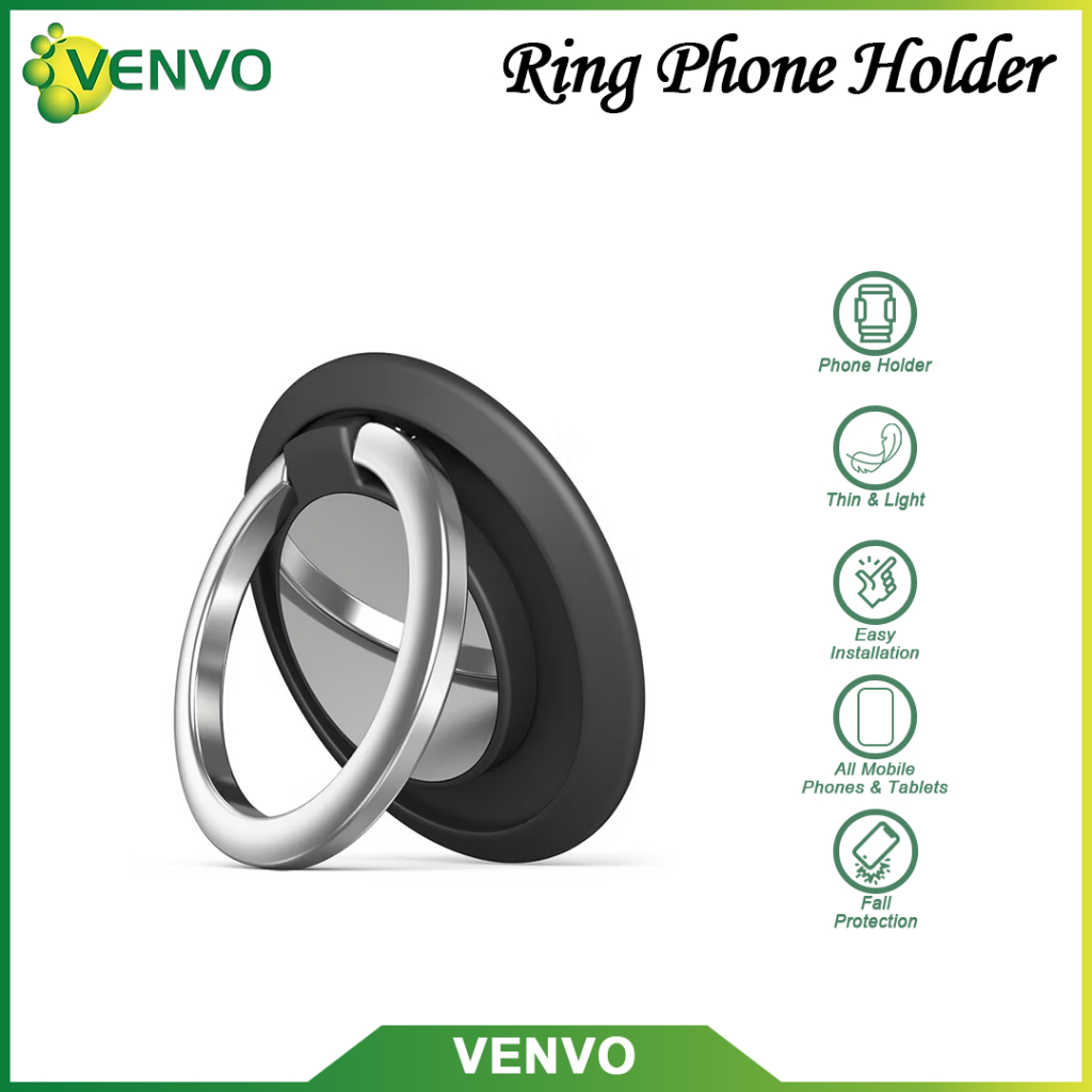 Jual VENVO - R02 Ring Bulat Besi Smartphone Bisa Nempel di Magnet Iring ...