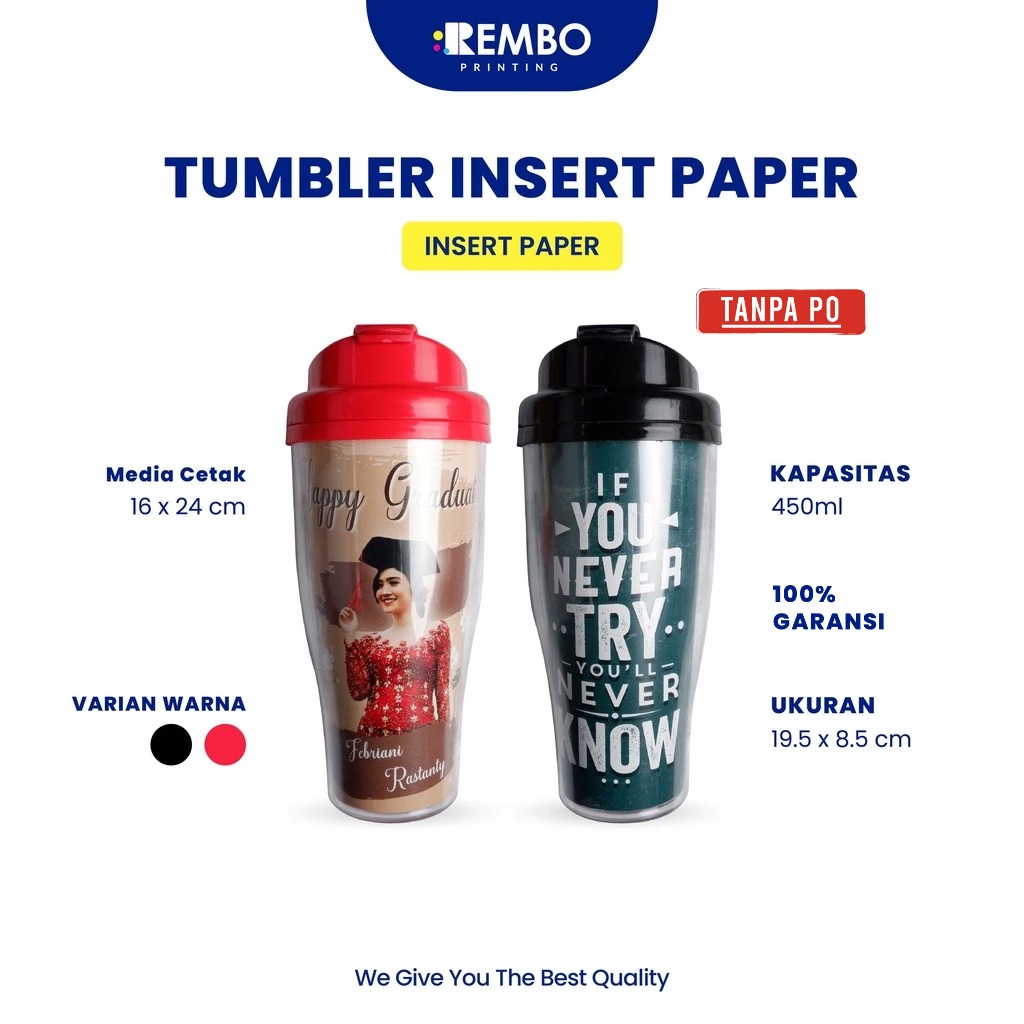 Jual TUMBLER CUSTOM / DESIGN SUKA - SUKA / TUMBLER INSERT PAPER CUSTOM ...
