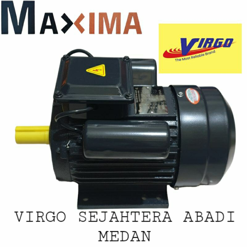 Jual MAXIMA 2HP 1.5KW DINAMO ELEKTRO MOTOR 1 PHASE 220 V 1400RPM 4P LAMBAT | Shopee Indonesia