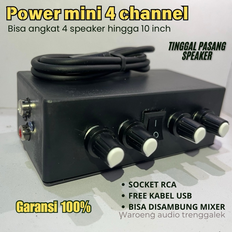 Jual Power Ampli Mini 5 volt 4 channel Miniatur Sound System | Shopee Indonesia