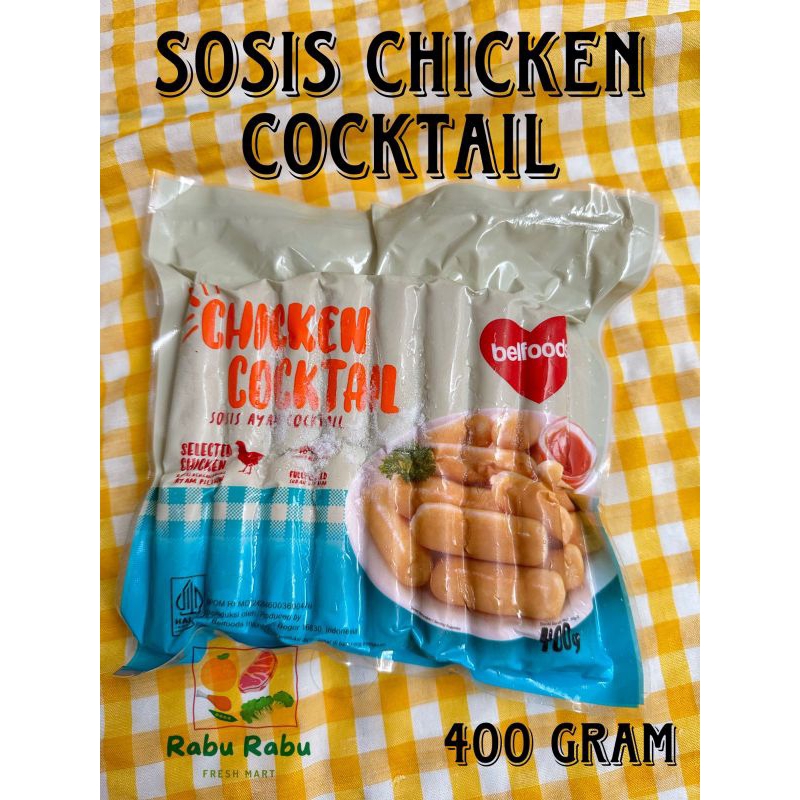 Jual BELFOODS sosis ayam cocktail 400gr chicken sausage sosis mini isi ...
