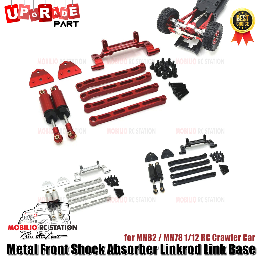 Jual Upgrade Part Metal Front Shock Absorber Linkrod Link Base MN82 ...