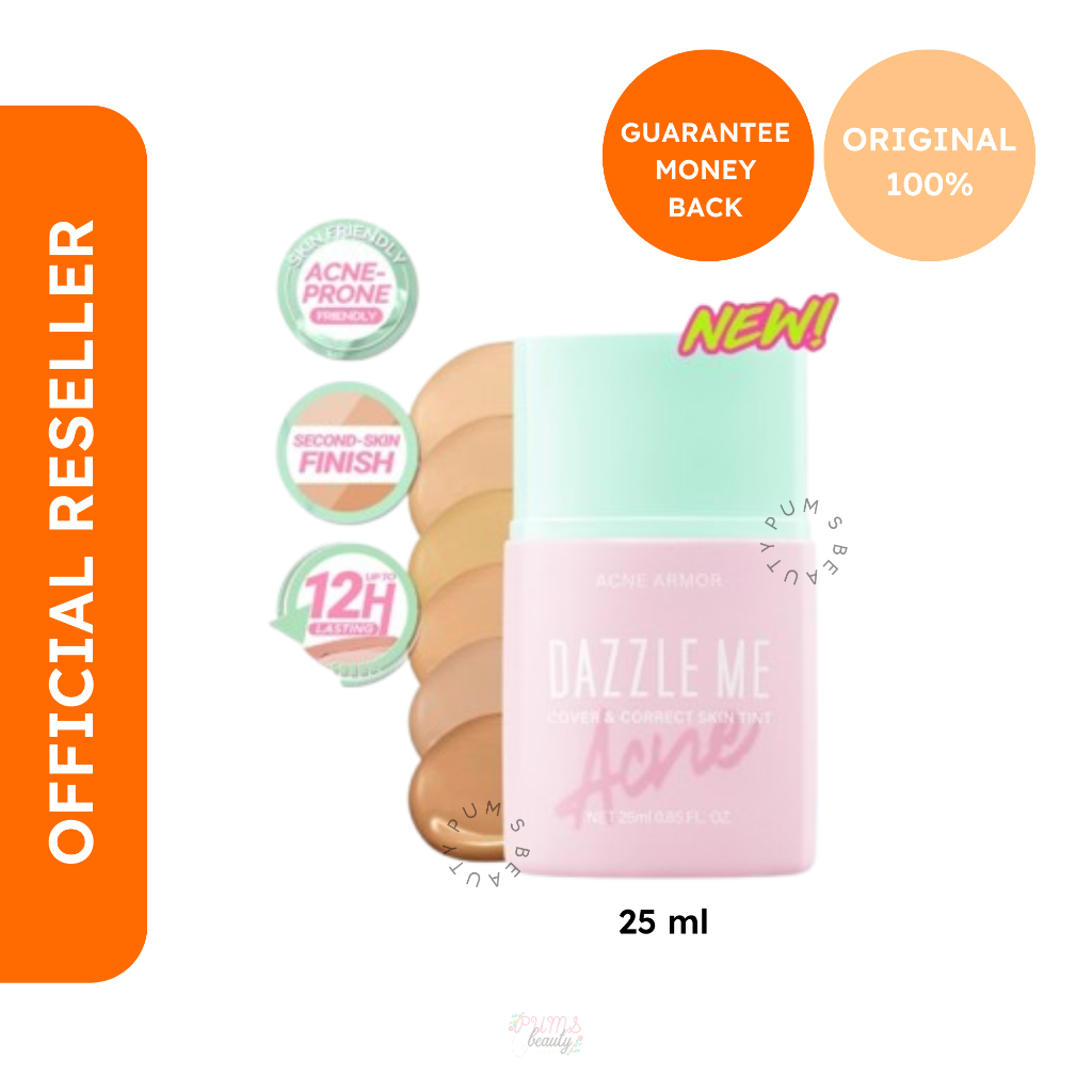Jual DAZZLE ME - Acne Armor Cover & Correct Skin Tint Beauty Liquid ...