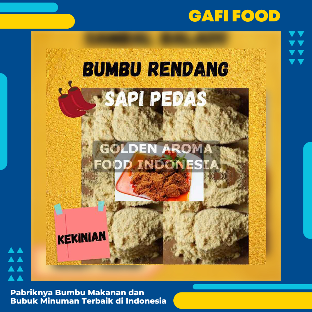 Jual BUMBU TABUR RENDANG SAPI PEDAS 1 KG FOOD GRADE 1Kg Bubuk Bumbu ...