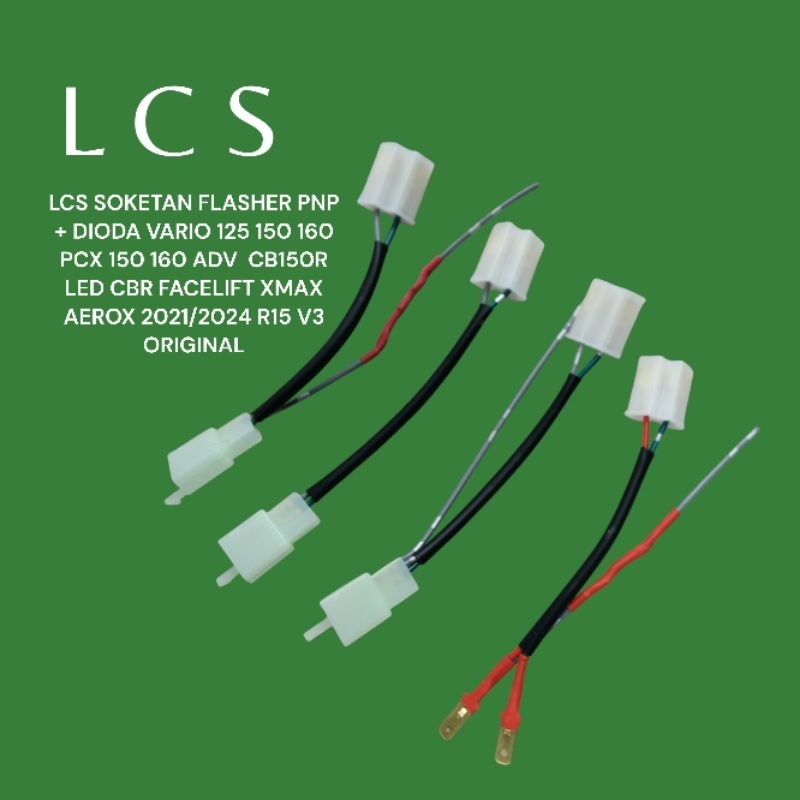 Jual LCS SOKETAN FLASHER PNP + DIODA VARIO 125 150 160 PCX 150 160 ADV ...
