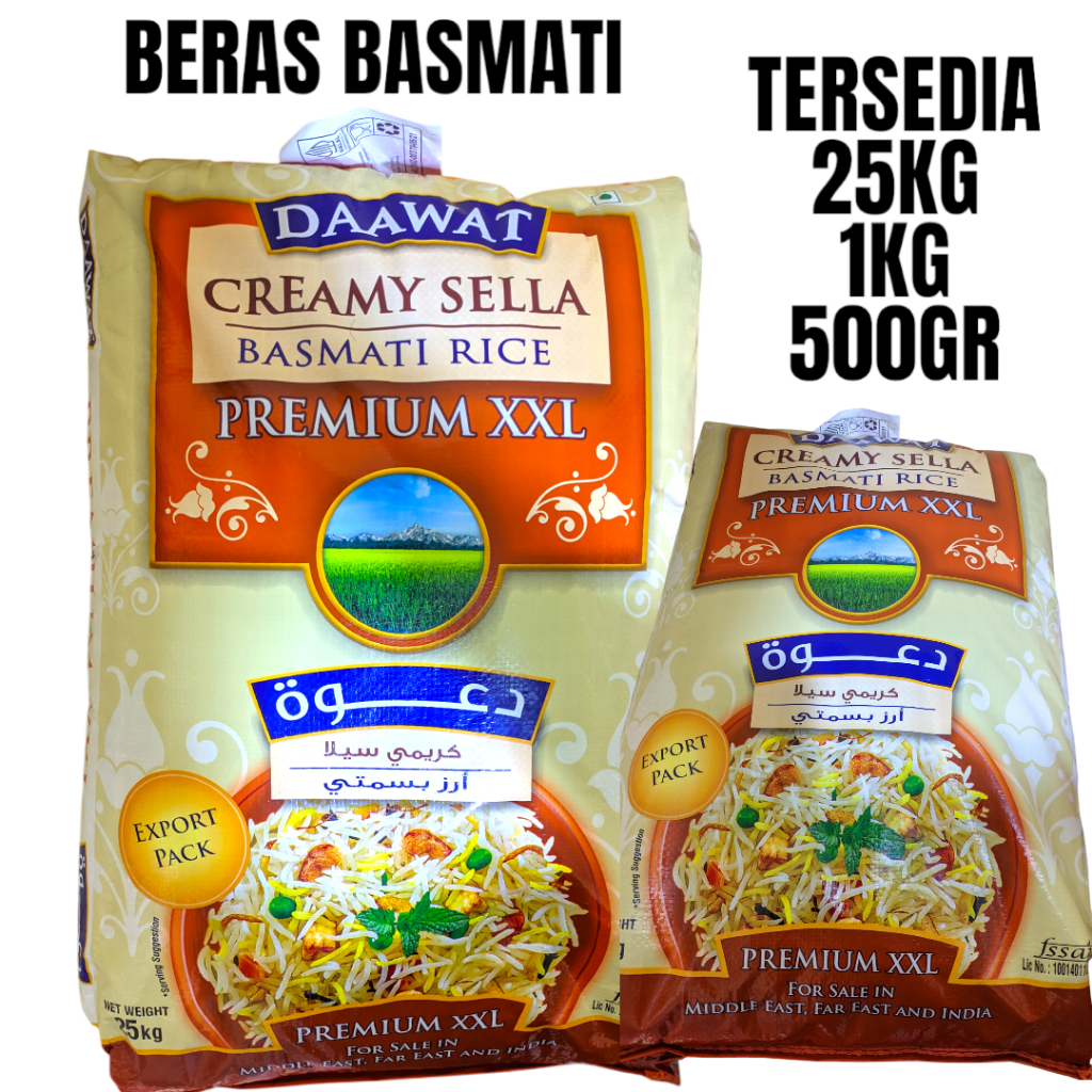 Jual Beras Basmati Dawaat Basmati India 25 kg Beras Panjang india dan ...