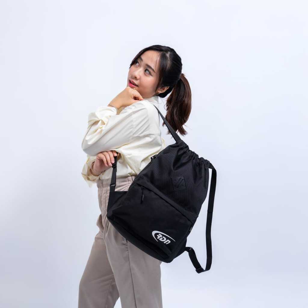 Jual tas serut pria wanita tas ransel serut drawstring bag multi fungsi ...