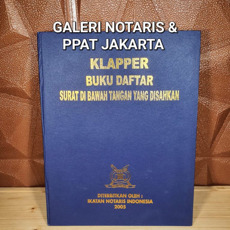 Jual KODE L59J Buku Klaper Legalisasi Klaper Buku Daftar Surat Di Bawah Tangan Yang Disahkan ...