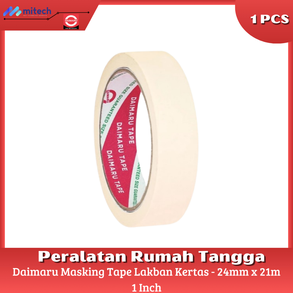 Jual Daimaru Masking Tape Lakban Kertas 1 Inch 24mm x 21m | Shopee Indonesia