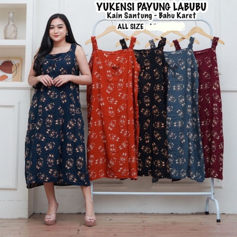 Jual Daster Jumbo Wanita Ld 120 Yukensi Karet Rayon Premium Kekinian ...