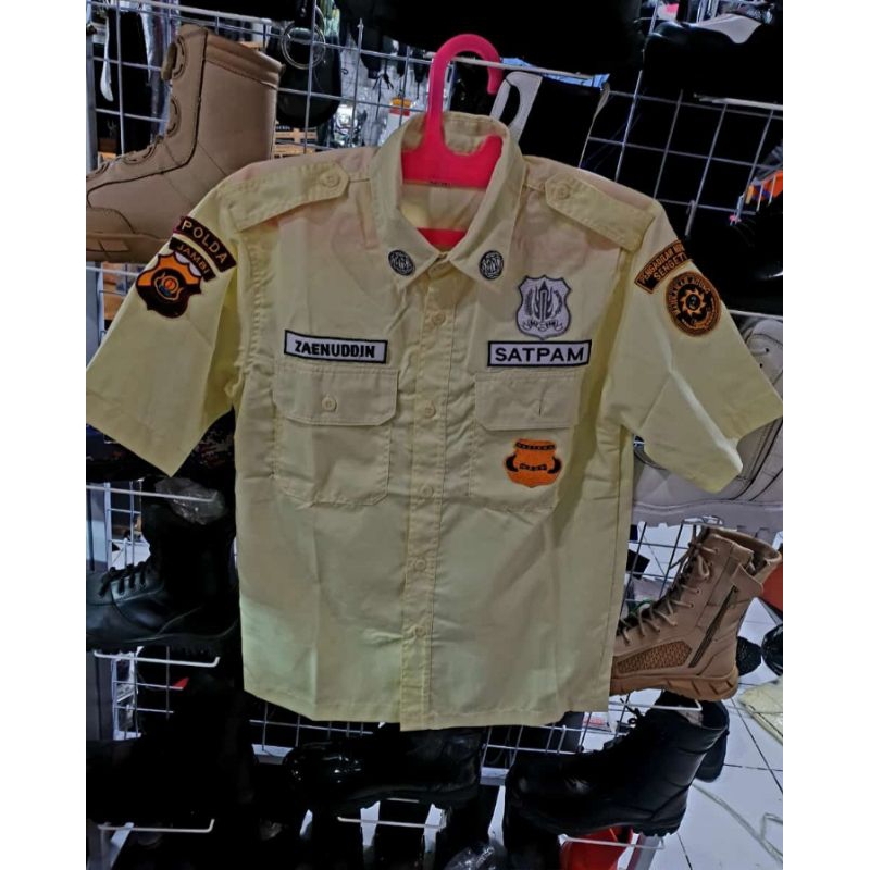 Jual baju pdh satpam berikut logo atribut | Shopee Indonesia
