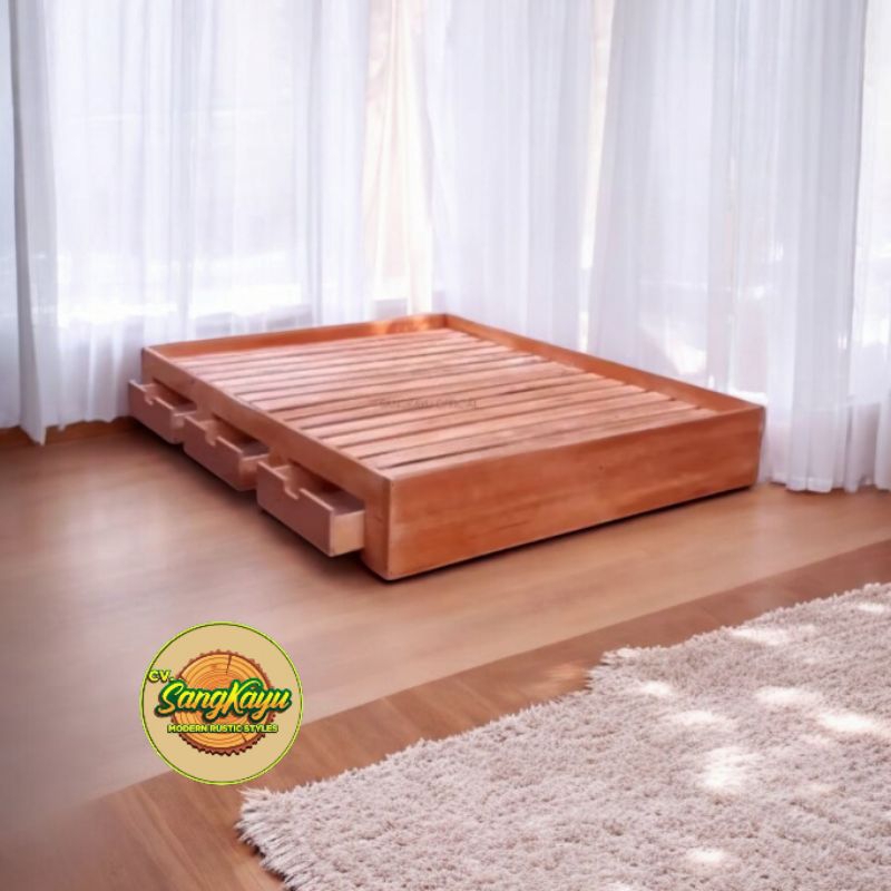 Jual Divan Kayu laci Divan kayu minimalis Ranjang kayu Ranjang matras ...