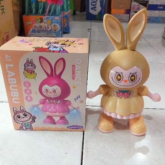 Jual Mainan Labubu dancing robot joget dan goyang | Shopee Indonesia