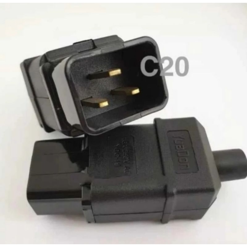 Jual Socket C20 Male for AC UPS 16A 250V | Shopee Indonesia