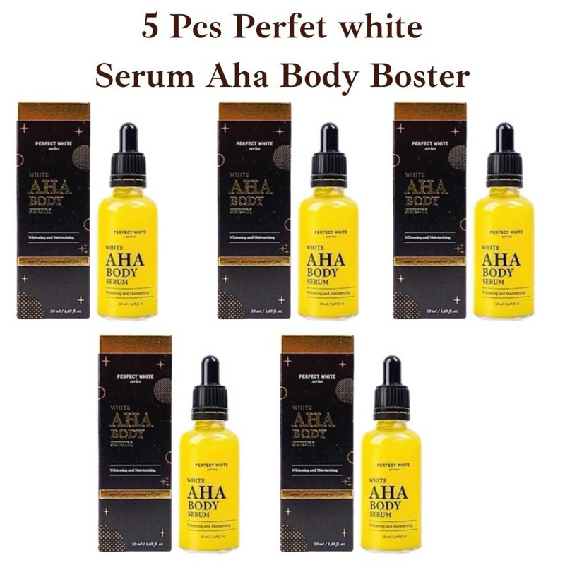 Jual PAKET isi 4 dan 5 PCS PERFECT WHITE AHA BODY SERUM WHITENING ...