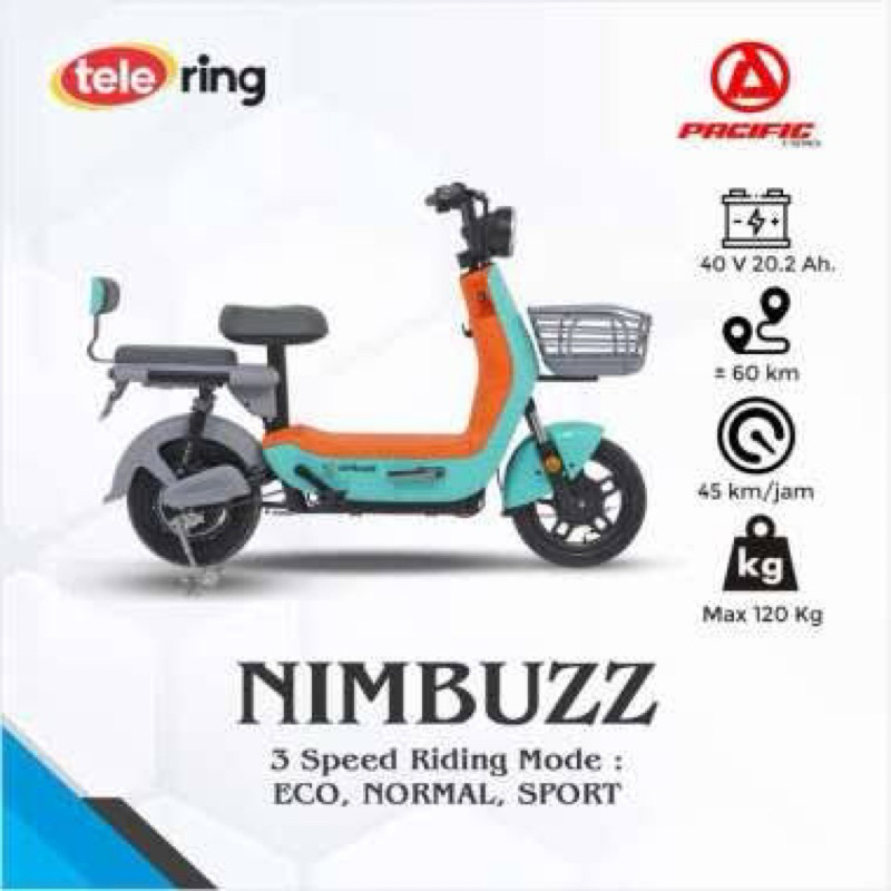 Jual Pacific Nimbuzz Sepeda Listrik | Shopee Indonesia