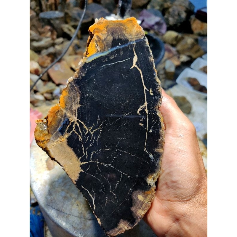 Jual BAHAN BATU AKIK GARUT POSIL KAYU BERAT 1,4 KG | Shopee Indonesia