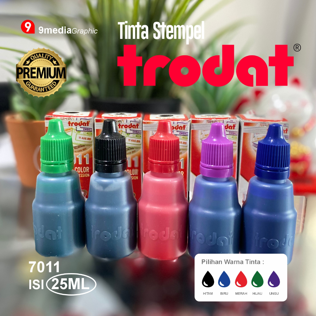Jual TINTA TRODAT ORI TINTA STEMPEL TRODAT ORIGINAL ISI 25ML | Shopee ...