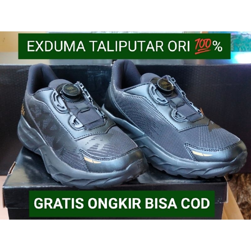 Jual SEPATU EXDUMA TALI PUTAR/SEPATU EXDUMA SUPER BLACK ORI | Shopee ...