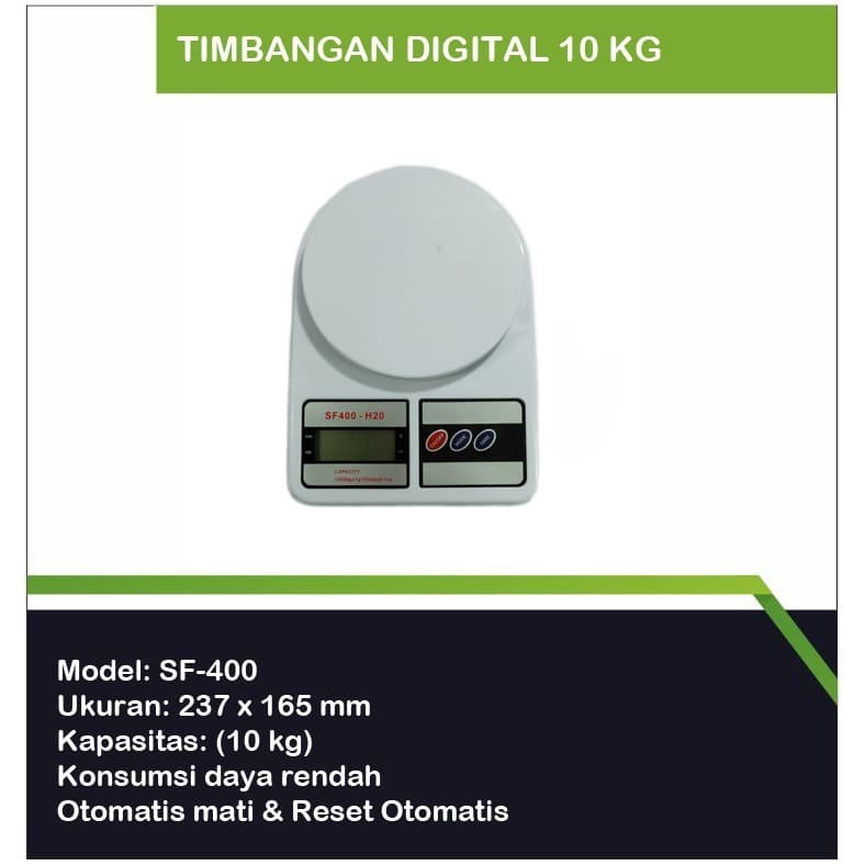 Jual Timbangan Digital 10 Kg/ Timbangan Dapur/Timbangan digital dapur ...