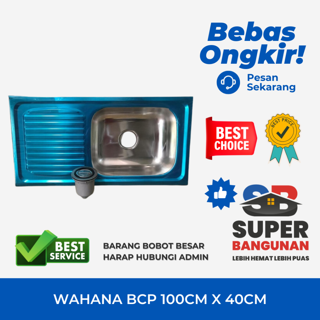 Jual WAHANA BCP 100CM X 40CM BAK CUCI PIRING | Shopee Indonesia