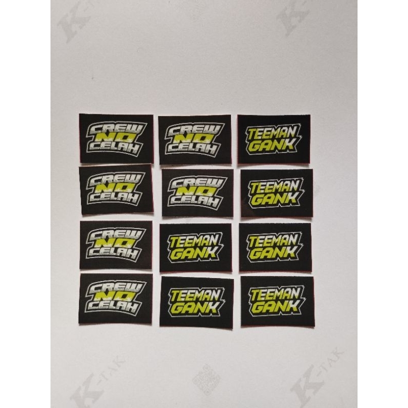 Jual Stiker nama crew no celah dan teman gank | Shopee Indonesia