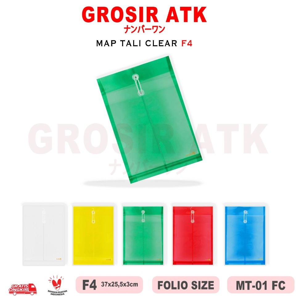 Jual Grosir ATK-MAP TALI PUNGGUNG F4 MAP DOKUMEN FILE UKURAN F4 BAHAN ...