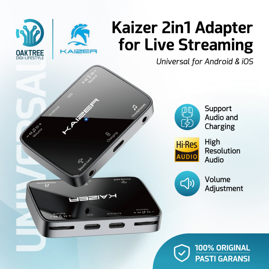 Jual Kaizer KZ05 Stereo Live Streaming Dock 2 in 1 Android & Lightning ...