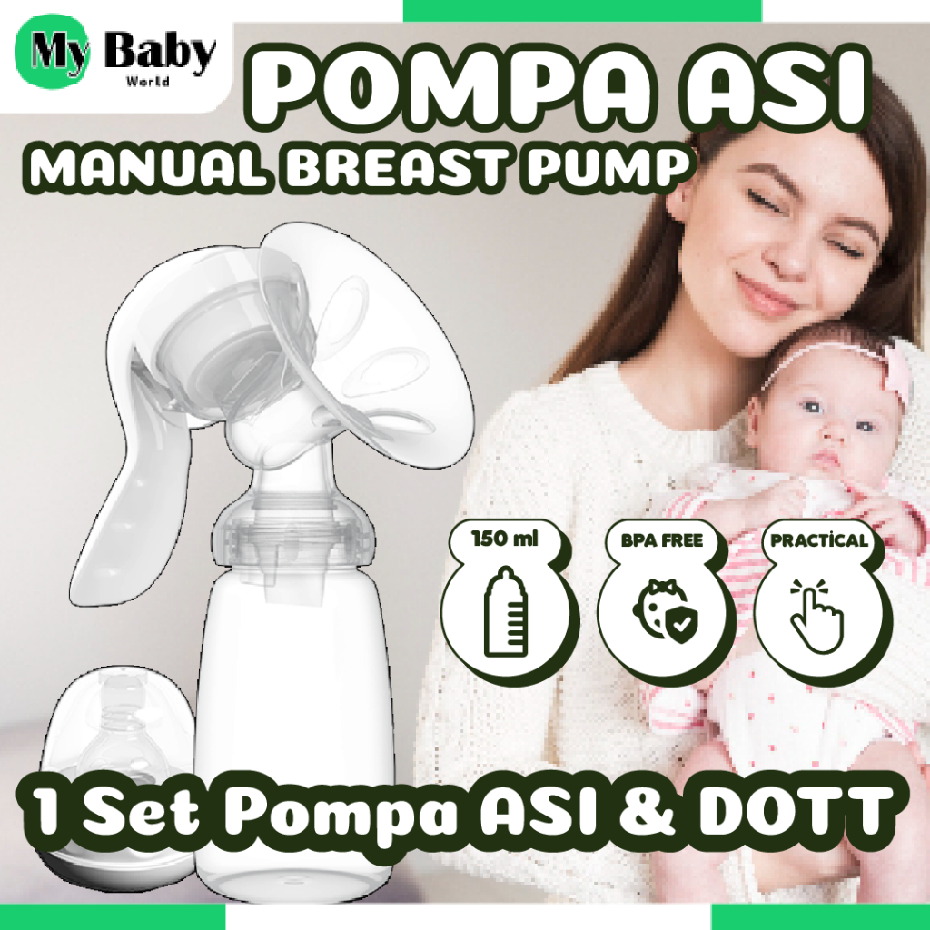 Jual Pompa ASI Manual Breast Pump Botol Dot Susu Bayi BPA FREE Murah ...