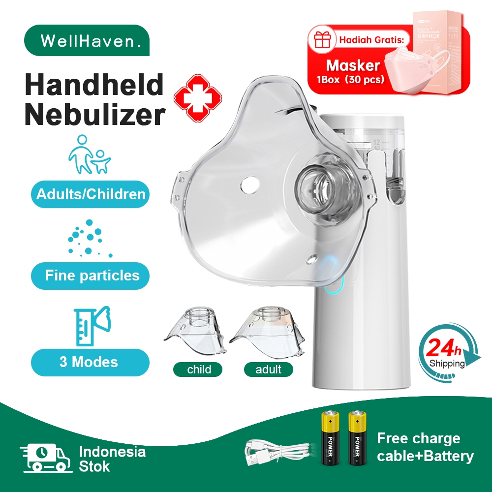 Jual Inhaler Nebulizer Portable Uap Untuk Anak Bayi Dewasa Inhalasi Alat Terapi Pernafasan Asma ...