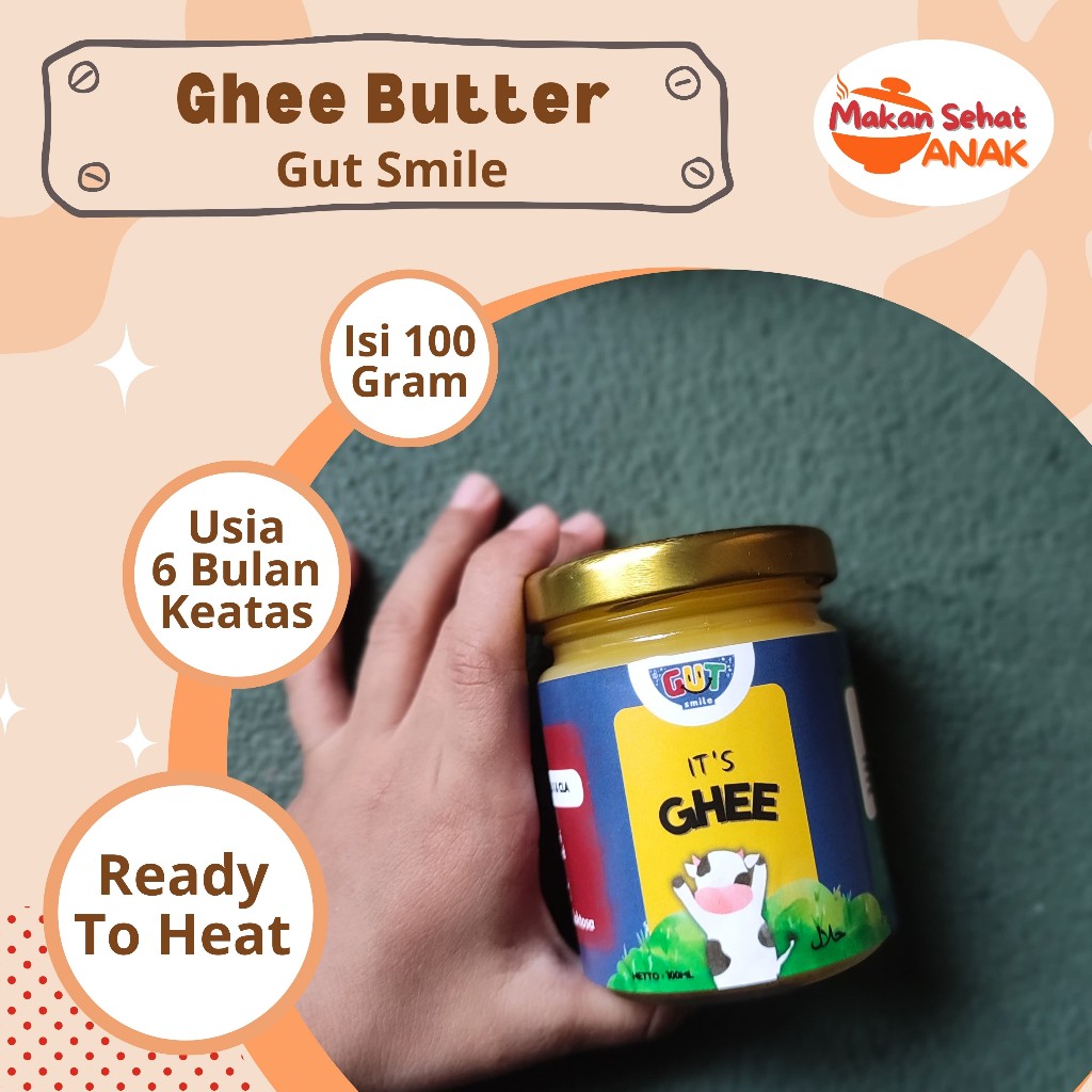 Jual Gut Smile Ghee Butter Sapi Grassfed MPASI 6 Bulan Keatas By Makan ...