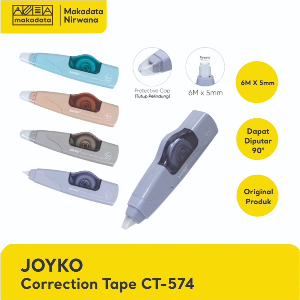 Jual JOYKO CORRECTION TAPE / STIPO KERTAS CT-574 (1 PCS) | Shopee Indonesia