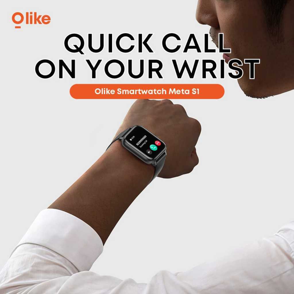Jual OLIKE Smartwatch META S1 HD Screen Custom Face | Water Resistant ...