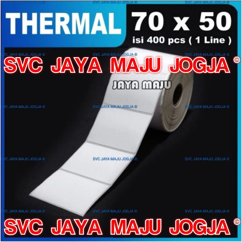 Jual LABEL BARCODE 70 x 50 MM 1 LINE 400 PCS/ROLL KERTAS STICKER ...
